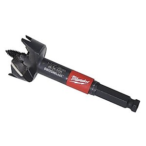 Self-Feed Drill Bit, 1-1/2In Dia, 7/16 Hex