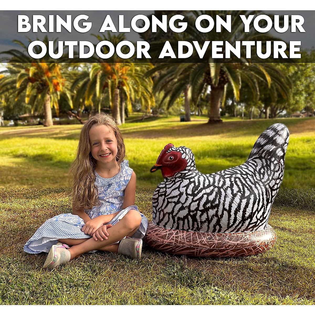 Cawowa Inflatable Chicken, Decorations for Birthday Party Supplies, Wild West Farm Theme Gifts, Blow Up Hen Decor, Inflables Para Fiestas, Halloween Rooster, Big Stuff Fun Decoy, Giant Size