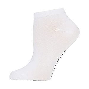 Steve Madden Women's 10 Pairs Pattern Low Cut Athletic & Comfy Sports Socks, White Multi 1