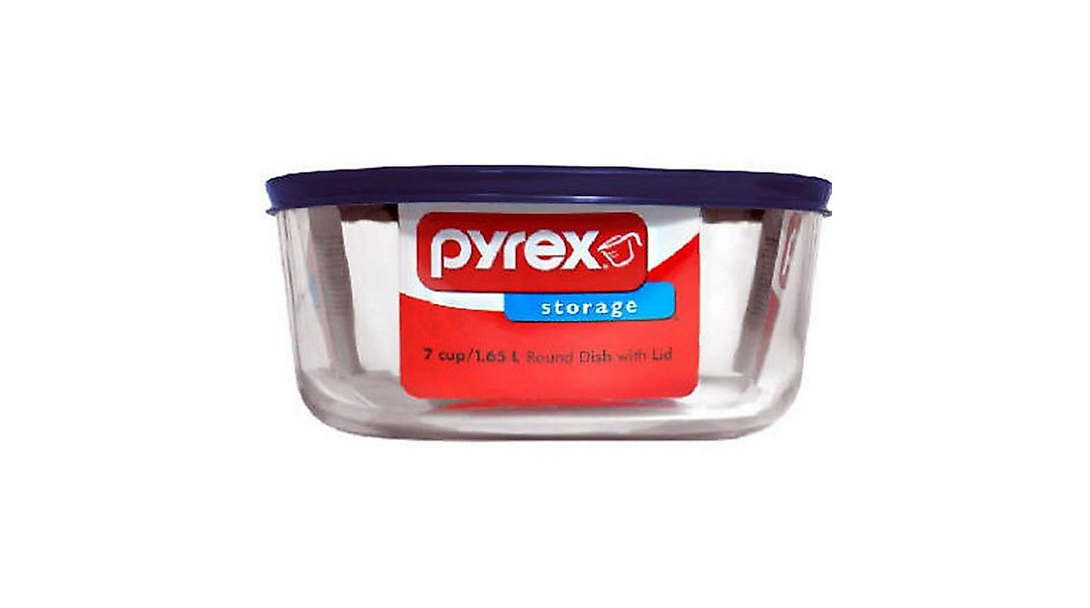 Pyrex 7-Cup Round Glass Food Storage - Durable & Versatile