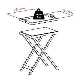Winsome 94422 Folding Butler Tray Table, Antique Walnut