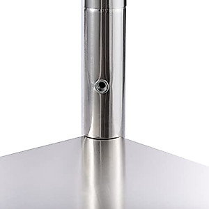 TECSPACE Stainless Steel Work Table with Wheels 24"x18", Commercial Heavy Duty Work Table with Under Shelf and Casters, Prep & Work Table for Home Kitchen Restaurant (24 x 18 x 34 Inch)