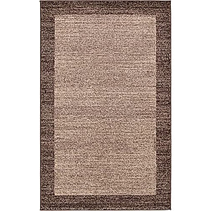 Unique Loom Del Mar Collection Area Rug - Abigail (3' 3" x 5' 3" Rectangle, Light Brown/ Beige)