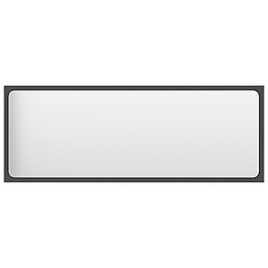 YELWHI Bathroom Mirror Gray 39.4"x0.6"x14.6" Engineered Wood,Modern Contemporary Acrylic Wall Mirror: Style and Functionality for Your Bathroom Bath Vanities, Bathroom Improvement
