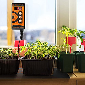 Spider Farmer Seedling Heat Mat Kit 10"X20.75" and Digital Heating Mat Thermostat Controller Combo Set Waterproof for Indoor Seeding and Germination