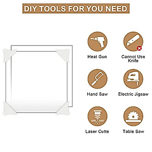 Clear Acrylic Plexiglass Sheet-1/4 Thick Cast - 12" x 16" (2 Pack)6mm Clear Acrylic Sheets for DIY, Signs and Crafts