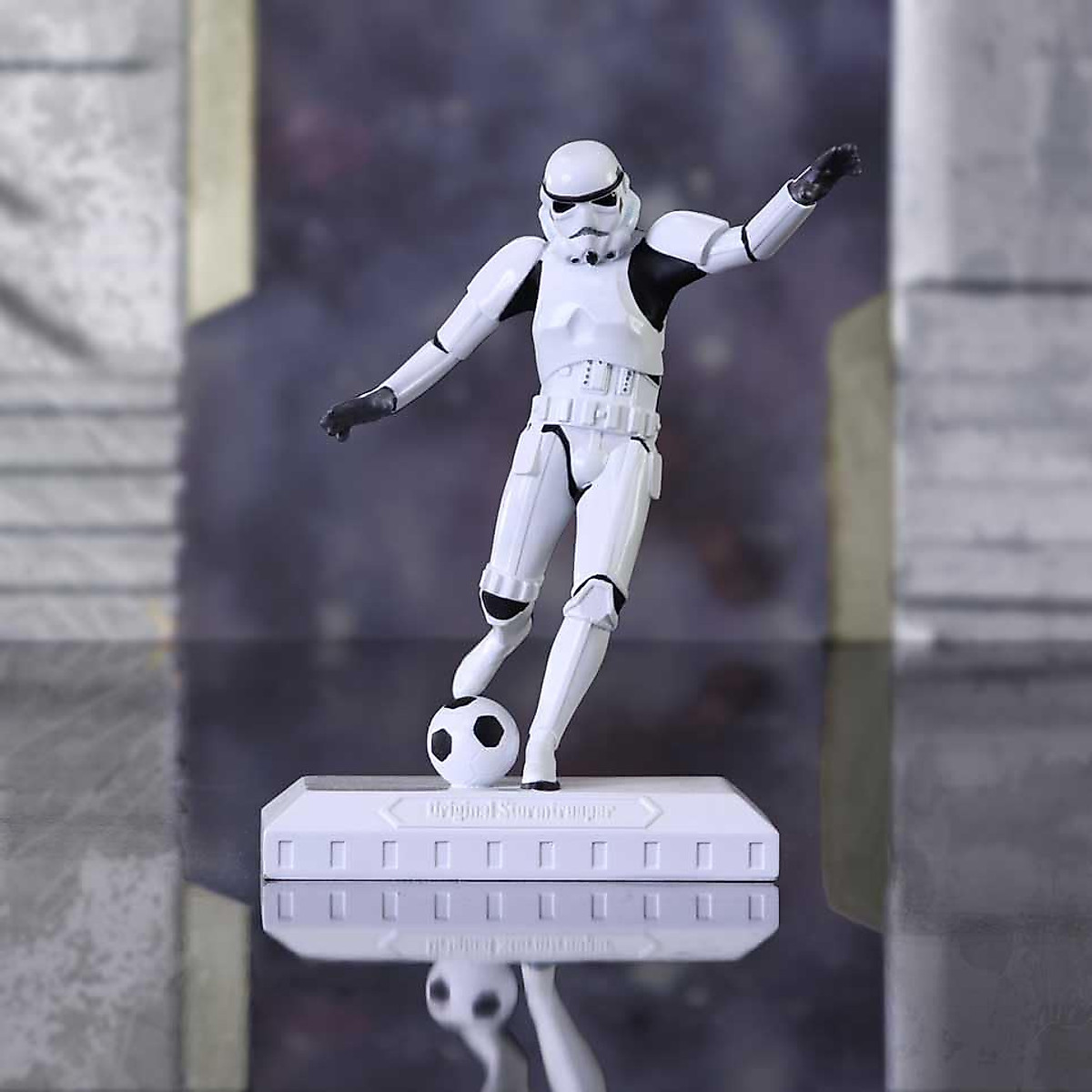 Nemesis Now Officially Licensed Stormtrooper Back of The Net Figurine, White, 17cm