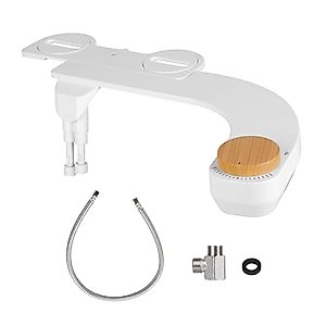 [Pack of 3] Bidet Attachment Non-Electric Fresh Water Bidet Sprayer Toilet Seat Attachment with Dual Nozzles Water Flow Control