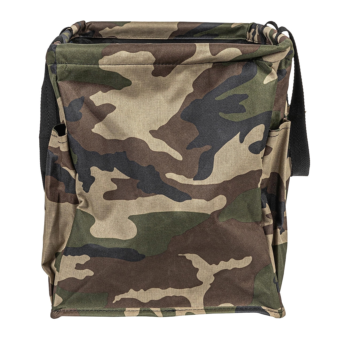 Household Essentials Krush Container All-Purpose Utility Tote, Water-Resistant Vinyl Lining with Pockets, Camo