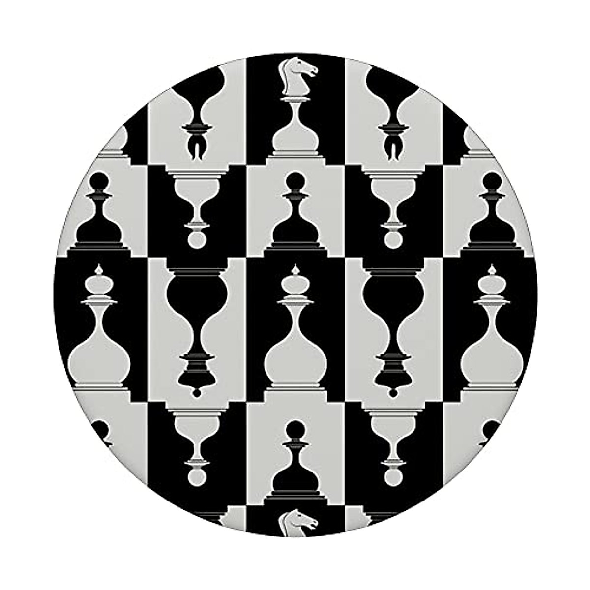 Chess Themed Pattern Chess Player PopSockets Swappable PopGrip