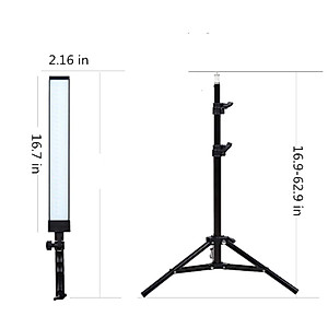 GIJUANRING Photography Lighting LED Studio Light 5600K Dimmable Photo Studio Video Light Kit with Tripod Stand for Portrait Video and Shooting
