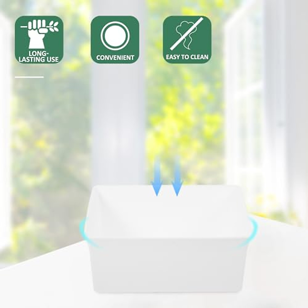 JOINPAYA Box Sheet Laundry Storage Box Drawer Organization Bucket Storage Container Laundry Powder Bin Laundry Powders Holder Sundries Storage Bucket White With Cover Plastic Drum