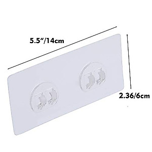 LAIGOO 8 Pcs Replacement Adhesive Stickers for Shower Caddy Corner, No Drilling Wall Hooks Adhesive Strips for Bathroom Shelves