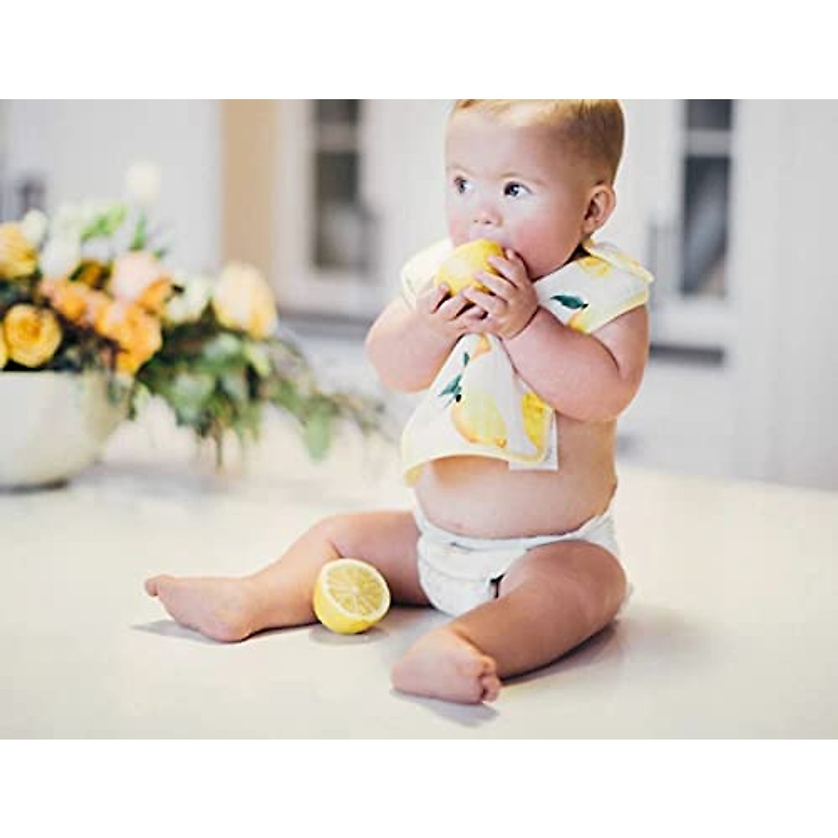 Little Unicorn Cotton Muslin Classic Bib 3 Pack– 100% Cotton – Machine Washable - Softer with Every Wash – Playful Designs - 3 Lightweight, Breathable Layers – for Boys and Girls (Berry Lemonade)