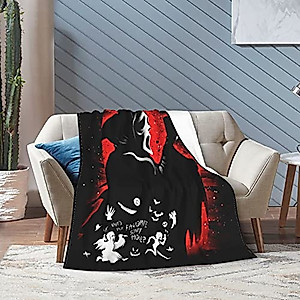 Horror Movie Blanket Flannel Ultra-Soft Plush Throw Super Fuzzy Warm Lightweight Thermal Fleece All Season Cozy Blankets for Travel Office Outdoor Home Couch Living Room Bed Sofa 50"X40"