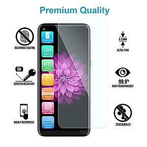 TJS Compatible for OnePlus Nord N30 5G Case, with Tempered Glass Screen Protector, Metal Ring Magnetic Support Kickstand Heavy Duty Drop Protection Cover Phone Case (Blue)