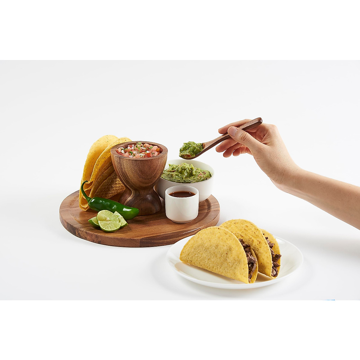 2 in 1 Cake Stand and Cheese Charcuterie Board, Cupcake Stand for Afternoon Tea, Dessert Table Display Made of Wood, Ecologic Cupcake Holder, Beautiful Wedding Cake Stand, 10 inch Diameter