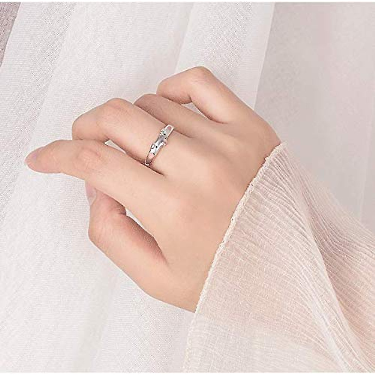 QIAN0813 Creative Cute Pink Red Pig Rings Popular Lucky Piggy Animal Couple Adjustable Open Ring for Women Jewelry (Pink)