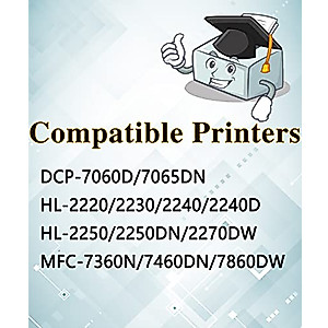 MM MUCH & MORE Compatible Toner Cartridge Replacement for Brother TN-450 TN450 TN420 use with HL-2230 HL-2240 HL-2270DW HL-2280DW MFC-7360N MFC-7860DW DCP-7065DN Printers (Black)