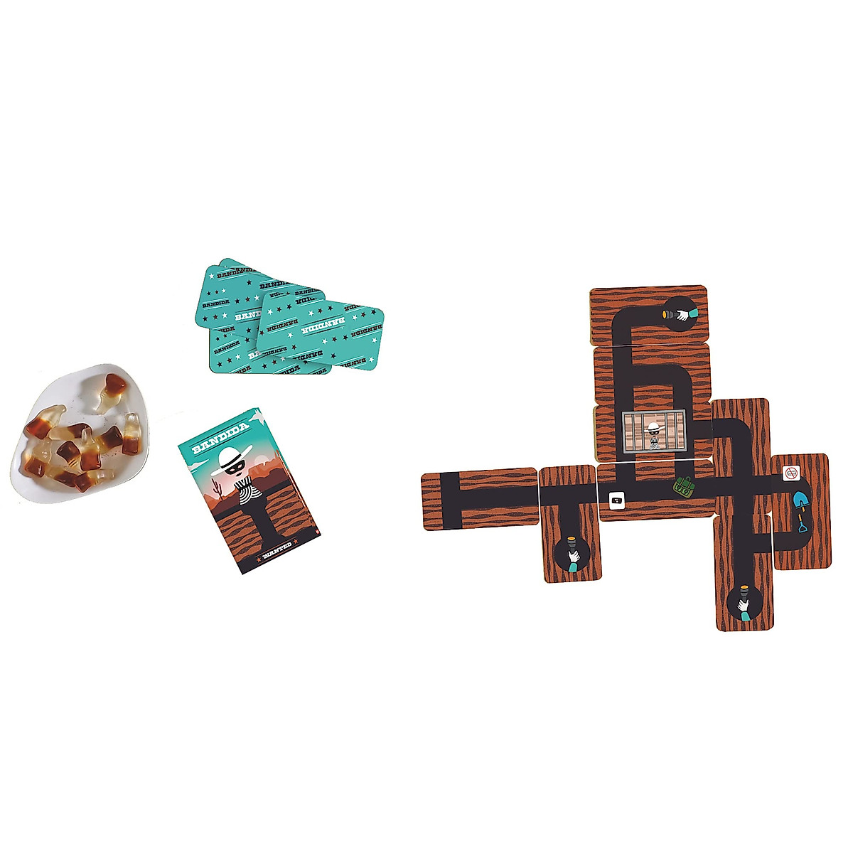 Helvetiq Bandida Card Game - Exciting Sequel with New Challenges! Fun Strategy Game for Family Game Night, Cooperative Game for Kids & Adults, Ages 6+, 1-4 Players, 15 Minute Playtime, Made