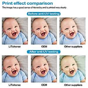 LiTuhorse Compatible LC401 Black Ink Cartridge for Brother LC401 BK LC401BK for Brother Printer MFC-J1010DW MFC-J1012DW MFC-J1170DW MFC-J1800DW Printer, MFC-J1010DW Ink Cartridges Black 2 Packs