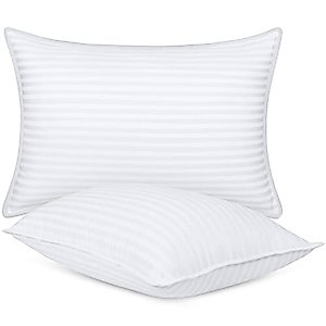 Utopia Bedding Bed Pillows for Sleeping Standard Size (White), Set of 2, Cooling Hotel Quality, for Back, Stomach or Side Sleepers