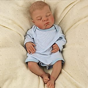 CHAREX Realistic Reborn Baby Dolls 18 Inch Remi Newborn Baby Doll Boy Lifelike Baby Doll Soft Silicone Hand-Made Real Life Baby Doll for Age 3+