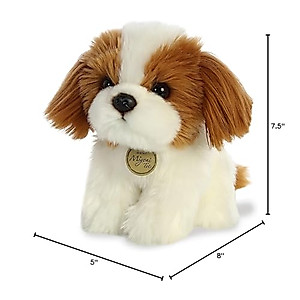 Aurora® Adorable Miyoni® Tots Shih Tzu Pup Stuffed Animal - Lifelike Detail - Cherished Companionship - Brown 11 Inches