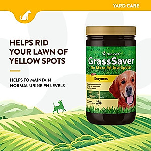 NaturVet GrassSaver| Wafers for Dogs – Help Keep Grass Green, Rid Your Lawn of Yellow Patches Caused by Dog Urine| No More Yellow Spots| DL-Methionine & Enzymes – 300 Ct