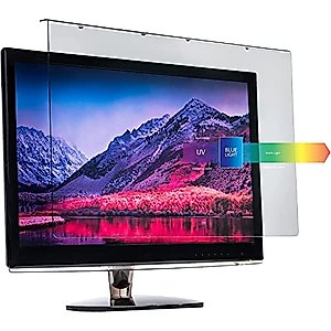 VizoBlueStop 23-24 inch Anti-Blue Light Filter for Computer Monitor. Blue Light Monitor Screen Protector Panel (21.5 x 13.0 inch). Blocks Blue Light 380 to 495 nm. Fits LCD, TV and PC, Mac Monitors