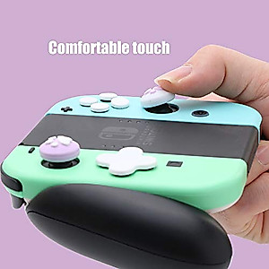 OLYGIVE D-Pad Button Cap Set for Nintendo Switch Joy-con, Switch Thumb Grip Caps, Nintendo Switch Purple Accessories