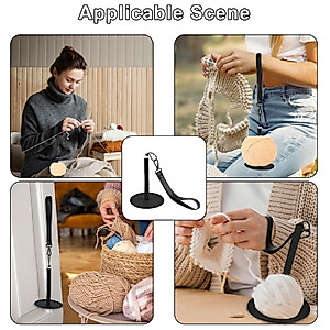 Wrist Yarn Holder, Portable Wrist Yarn Ball Minder Stand with Wrist Strap, Hanging Yarn Spinner for Big or Small Yarn Balls, Twizzling Yarn Organizer Storage for Knitting Crocheting Craft Lover