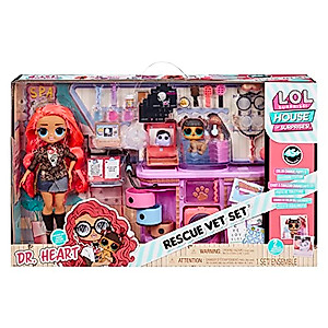L.O.L. Surprise! LOL Surprise OMG Rescue Vet Set with 45+ Surprises Including Color Change Features, 2 New Pets, and Exclusive Fashion Doll, Dr. Heart - Great Gift for Kids Ages 4+