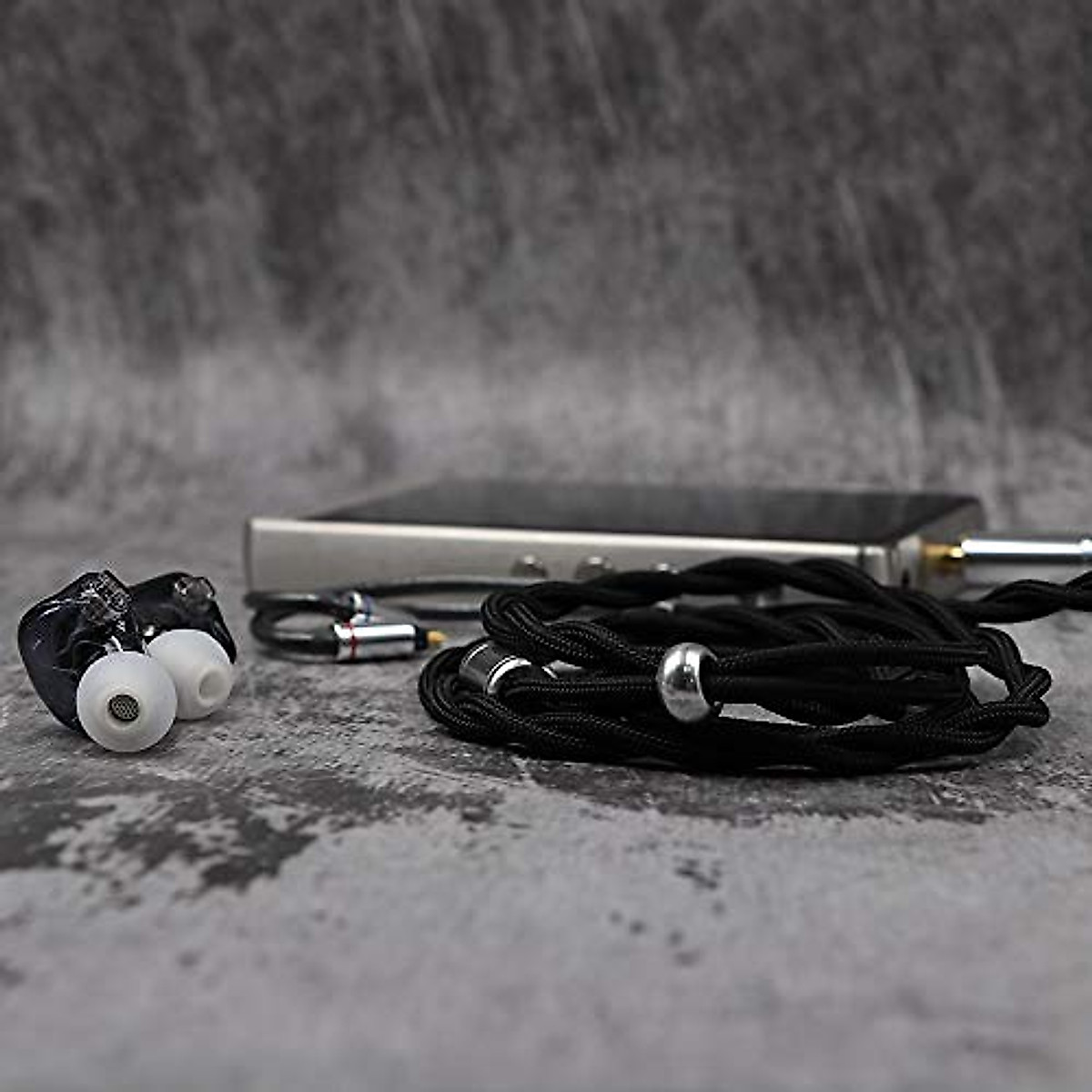 Linsoul LSC08 6N OCC Single Crystal Copper HiFi Earphone Cable for AK100, AK120, AK240, DP-X1, DP-X1A, FIIO X5III, XDP-300R, KANN, BQEYZ Spring1 (MMCX-3.5, Black)