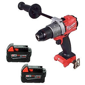 Milwaukee 2804-20 18V 1/2" Hammer Drill,2Pc. 48-11-1850 5.0Ah Battery