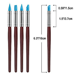 10Pcs Silicone Clay Sculpting Tool, Modeling Dotting Tool& Pottery Craft use for DIY Handicraft