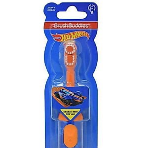Brush Buddies Hot Wheels Electric Toothbrush, Kids Electric Toothbrushes, Battery Toothbrush, Toddler Electric Toothbrush for Kids 4-7