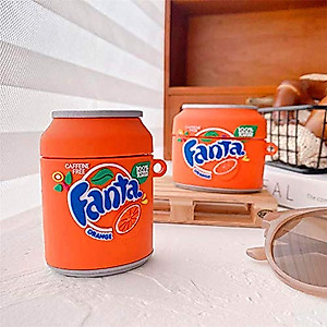 Airpods 1/2 Case Cover, 3D Beverage Series Creative Cute Cartoon Funny Fun, Soft Silicone Airpod Character Skin Keychain Ring, Stylish and Cute, Suitable for Airpod1/2 (Grape Purple)