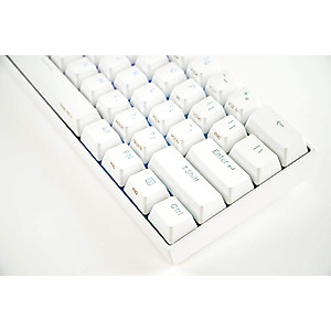 Obinslab Anne 2 Pro Mechanical Gaming Keyboard 60% True RGB Backlit - Wired/Wireless Bluetooth 4.0 PBT Type-c Up to 8 Hours Extended Battery Life, Full Keys Programmable (Gateron Red, White)