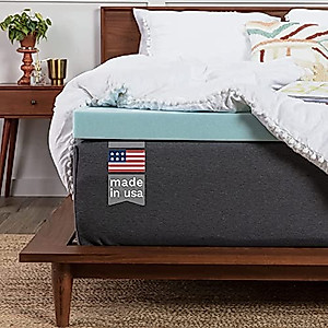 ViscoSoft Memory Foam Mattress Topper Twin XL - Made in USA 3 Inch Extra Long Reflex Gel Mattress Pad CertiPUR-US Certified