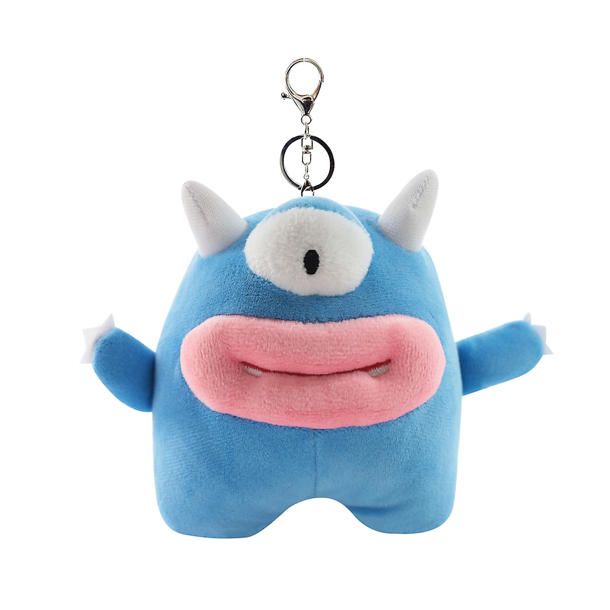 Furvana 5 Inch Lovely Monster Animal Stuffed Doll Plush Toy Keychain Key Holder Bag Pendant, Carnival Prizes for Kids, Valentine Gifts Toys