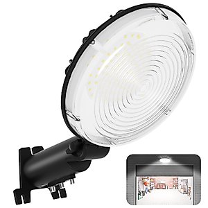 LED Barn Light - 6500K Dusk to Dawn Outdoor Garage Lighting with 150° Adjustable Photocell, Utral Bright Security Flood Lights, IP66 Waterproof Area Street Light for Farmhouse Warehouse Yard (1 Pack)
