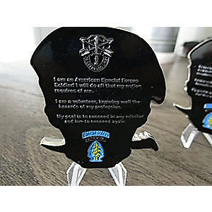 US Army 20th SFG(A) Special Forces Group Creed Green Berets Skull Challenge Coin