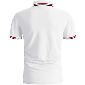 ZITY Mens Polo Shirt Short Sleeve Sports Golf Tennis Shirts for Men Summer Collared Casual Shirt
