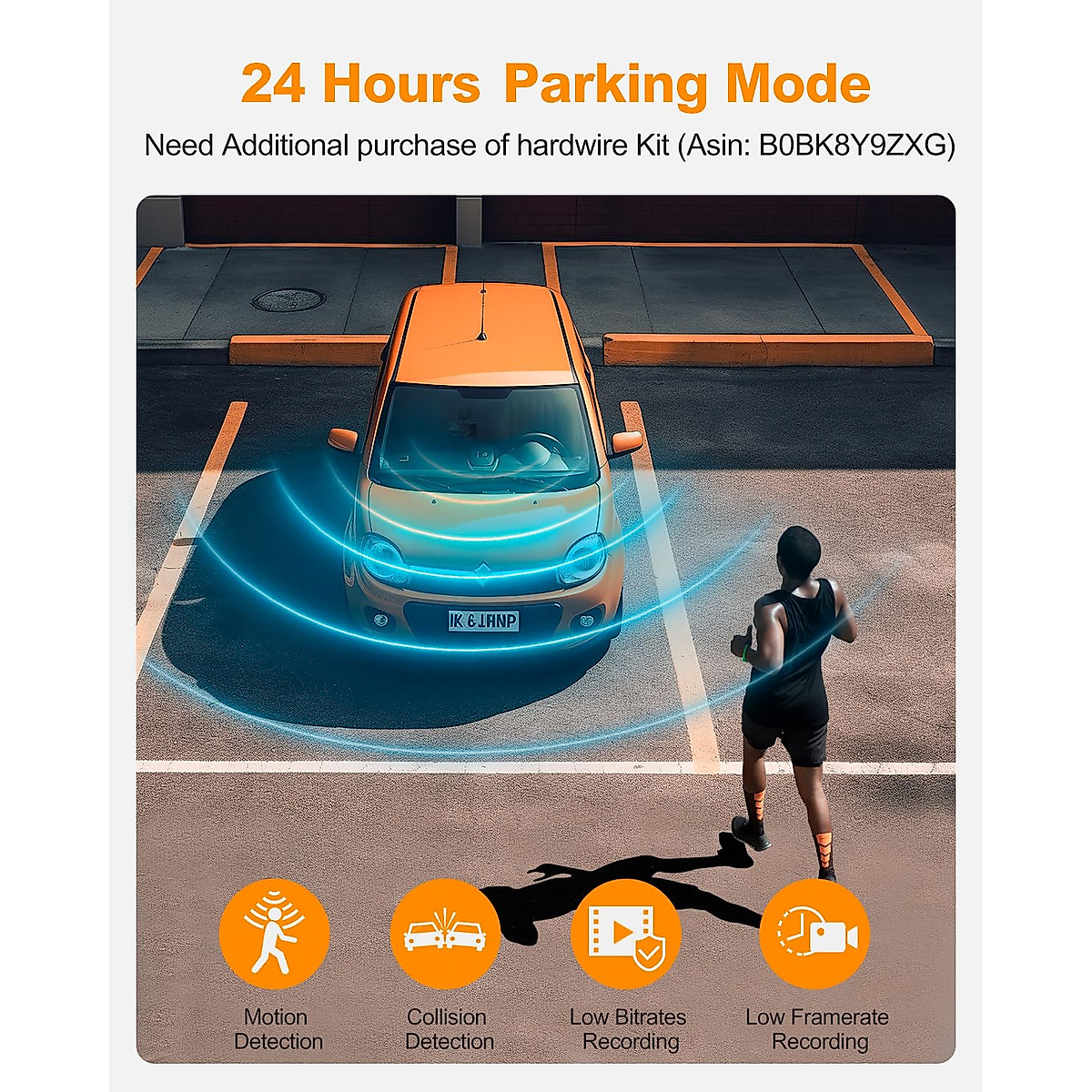 YEECORE Dual Dash Cam, Real 4K+1080P Front and Rear Dash Camera, Built-in WiFi GPS, 3" IPS Screen, HDR Night Vision, 24H Parking Monitor, 157°Wide Angle Dash Camera for Cars, Loop Recording (H22)