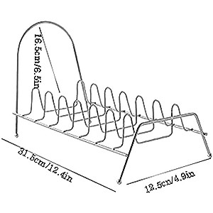 Plate Rack Draining Dish Rack 2PACk Modern Kitchen Countertop Sink Dish Drying Rack, Removable Cutlery Tray Drain Rack And Bowls Pan Plate Holder