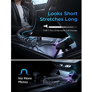 [Apple Safe Certified] USB C Car Charger Adapter LISEN 96W Cigarette Lighter USB Charger Fast Charging for iPhone Car Charger with 2-in-1 PD36W Car Charger for iPhone 15 Pro Max Plus Samsung iPad