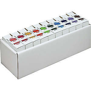 Smead BCCRN Bar-Style Color-Coded Numeric Label, 0-9, Label Roll, Assorted Colors (67380)