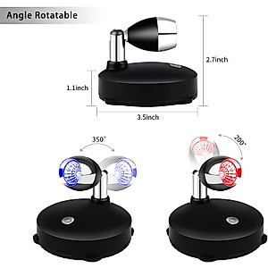 LEASTYLE Spotlight Battery Operated Spot Light Up Lights Indoor Mini Accent Lights Dimmable Art Lights LED Spotlights Wall Light for Christmas, Halloween Pumpkin