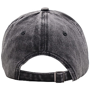 All I Need Is Coffee and My Dogs Hat, Dog Dad & Mom Baseball Cap, Coffee Life Adjustable Embroidered Distressed Denim (Embroidered Black, One Size)